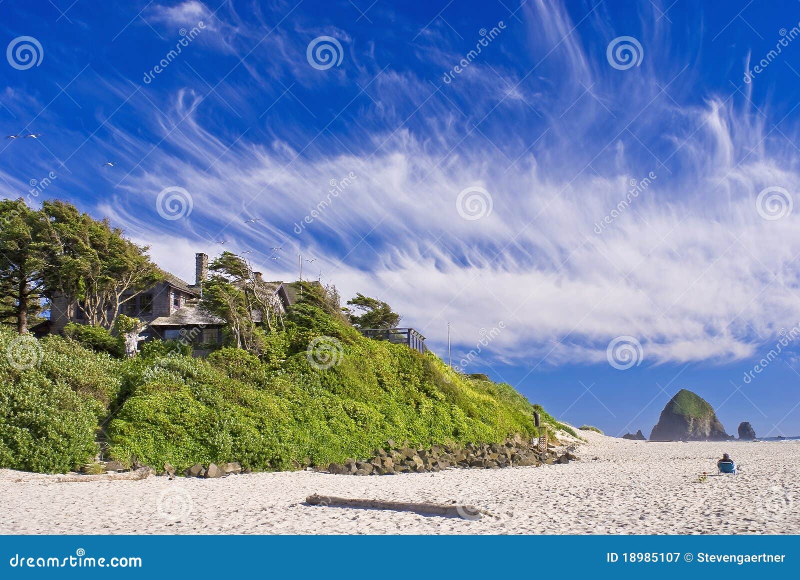 Cannon Beach, Haystack Rock, Oregon Stock Image - Image of nature ...