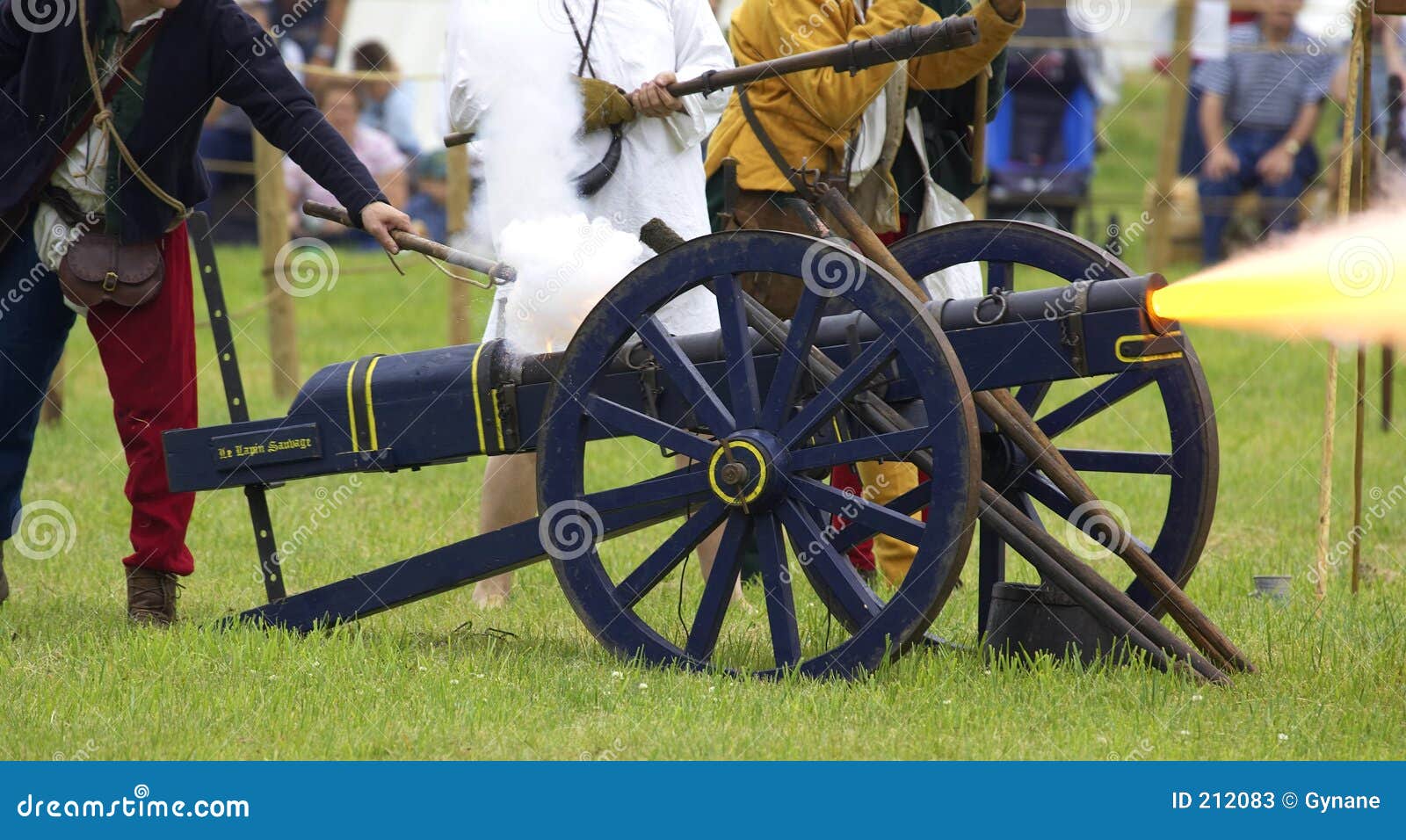 Cannon being fired stock image. Image of ammunition, early - 212083