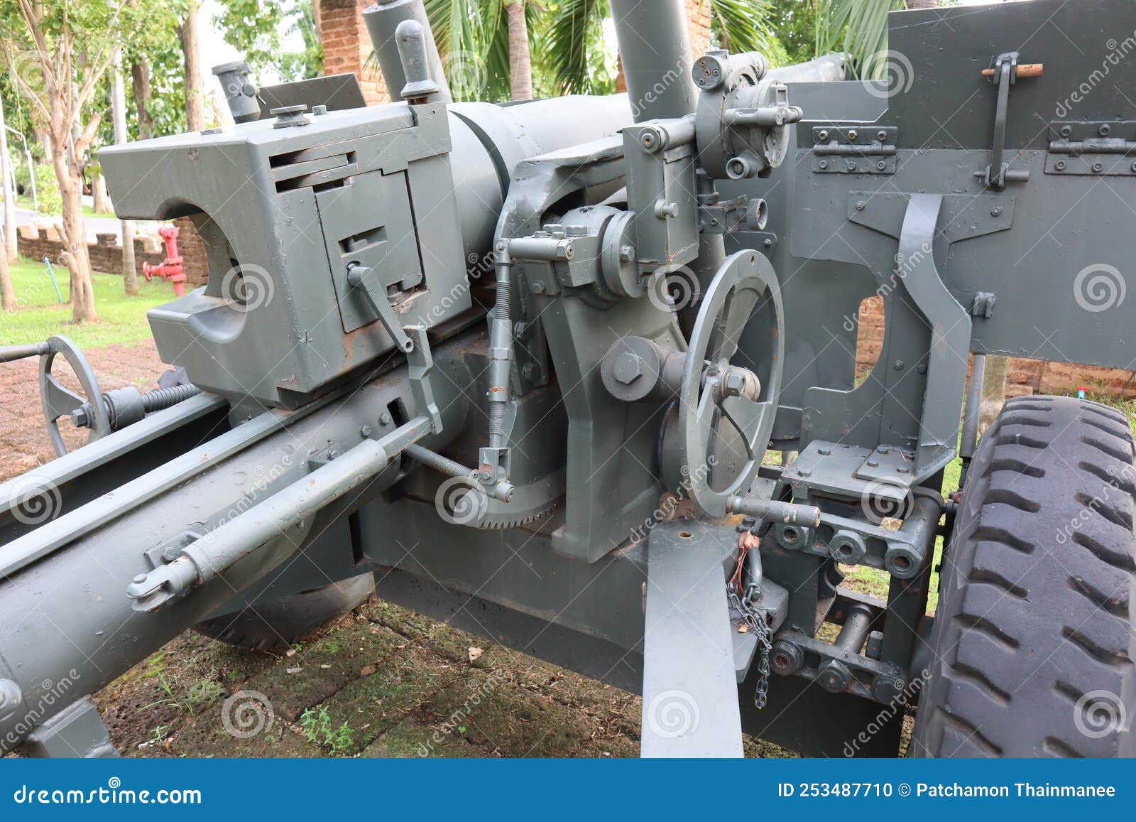 A Cannon Cast Iron for Ancient Battles. Stock Photo - Image of ancient ...