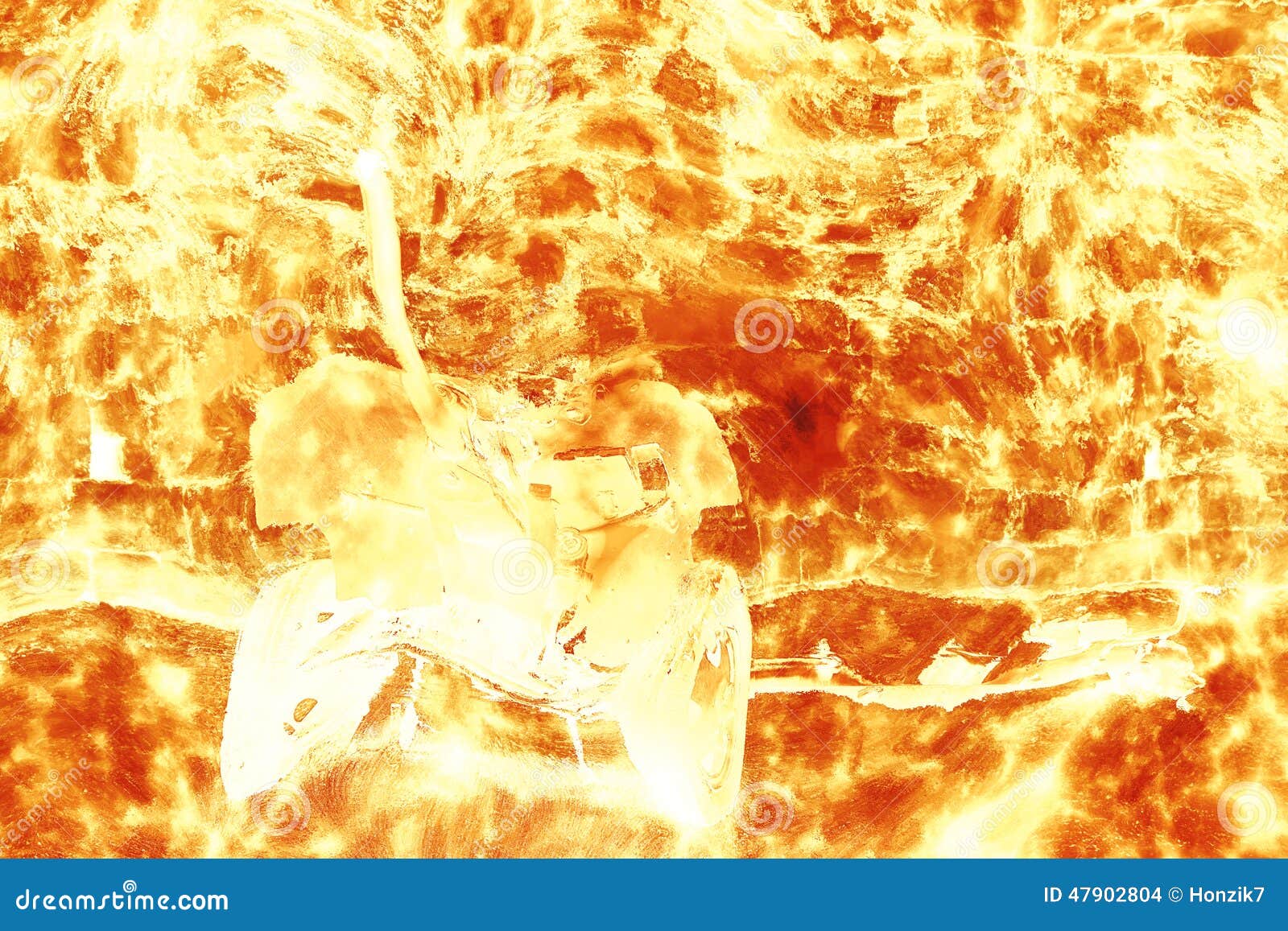 Cannon in explosion stock illustration. Illustration of shatter - 47902804