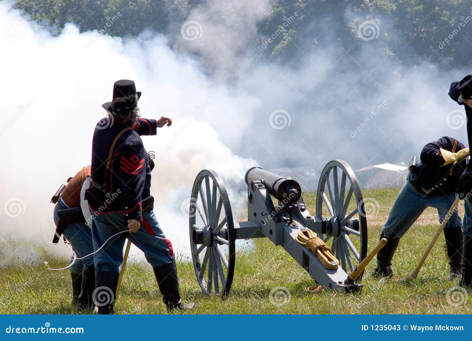 Cannon fire 4 stock image. Image of civil, america, banner - 1235043