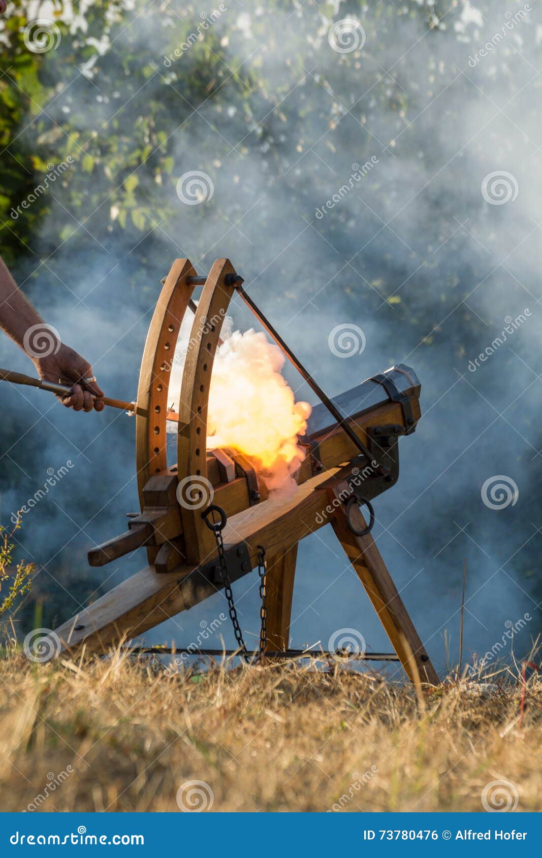Cannon is fired stock photo. Image of defence, crackerjack - 73780476