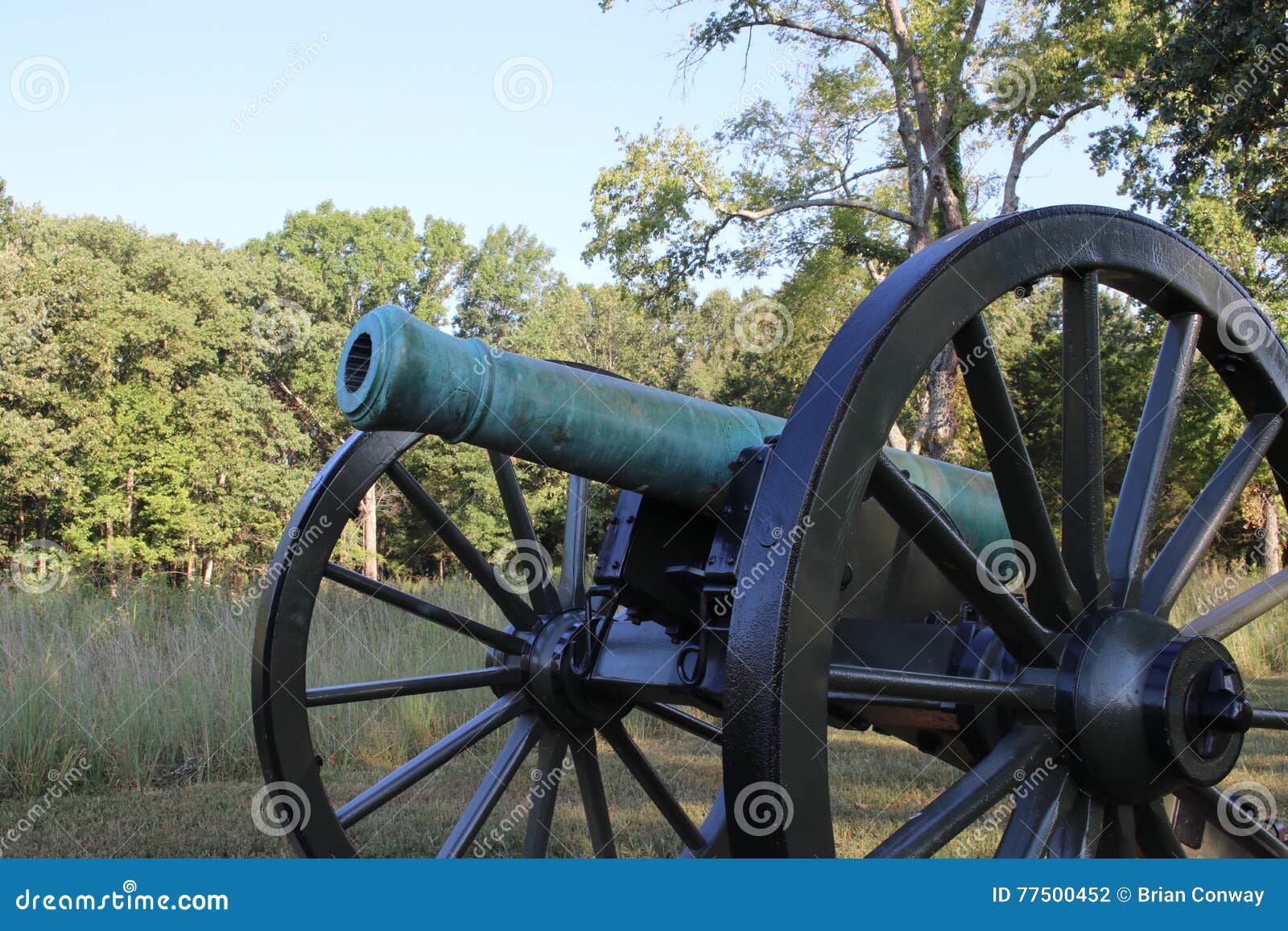 Cannon Front sideview stock photo. Image of union, cannon - 77500452