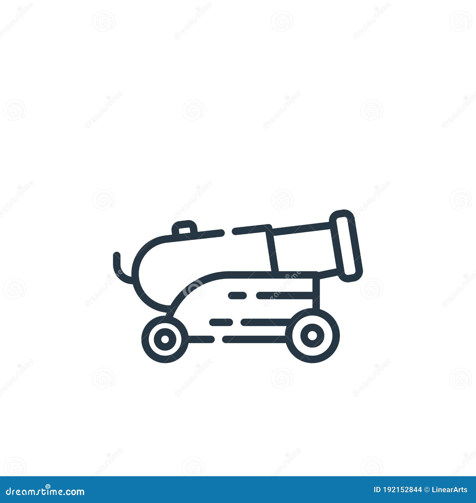 Cannon Icon Vector from Museum Concept. Thin Line Illustration of ...