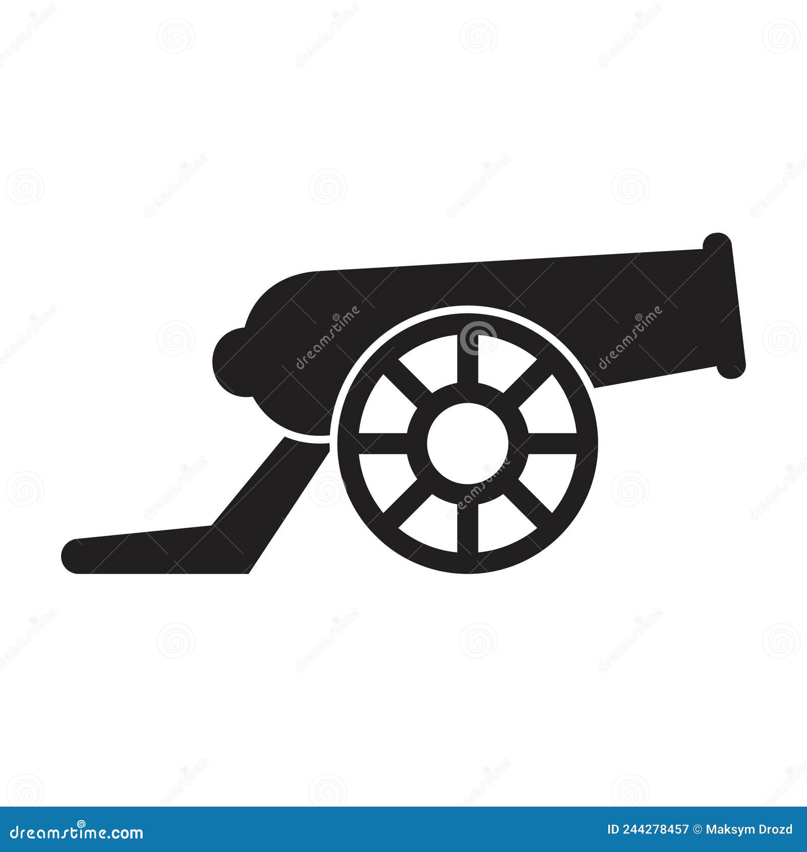Cannon Icon. War, Weapon Icon Vector Image Stock Vector - Illustration ...