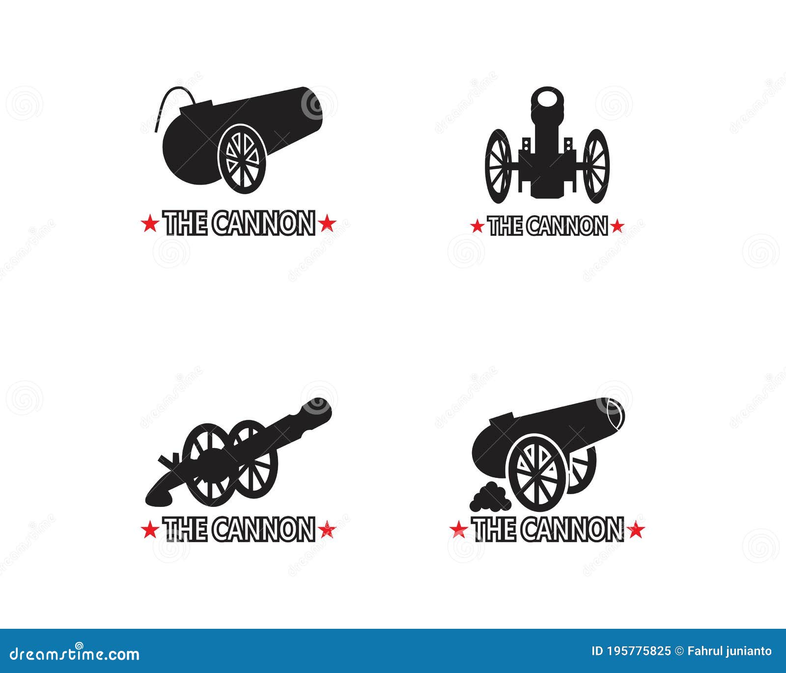 Cannon Logo Design Vector Template Stock Vector - Illustration of flat ...