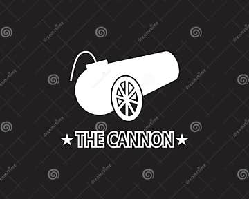 Cannon Logo Design Vector Template Stock Vector - Illustration of flat ...