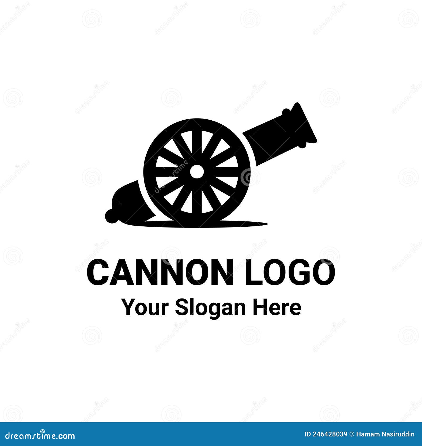 Cannon logos stock vector. Illustration of fire, marine - 246428039