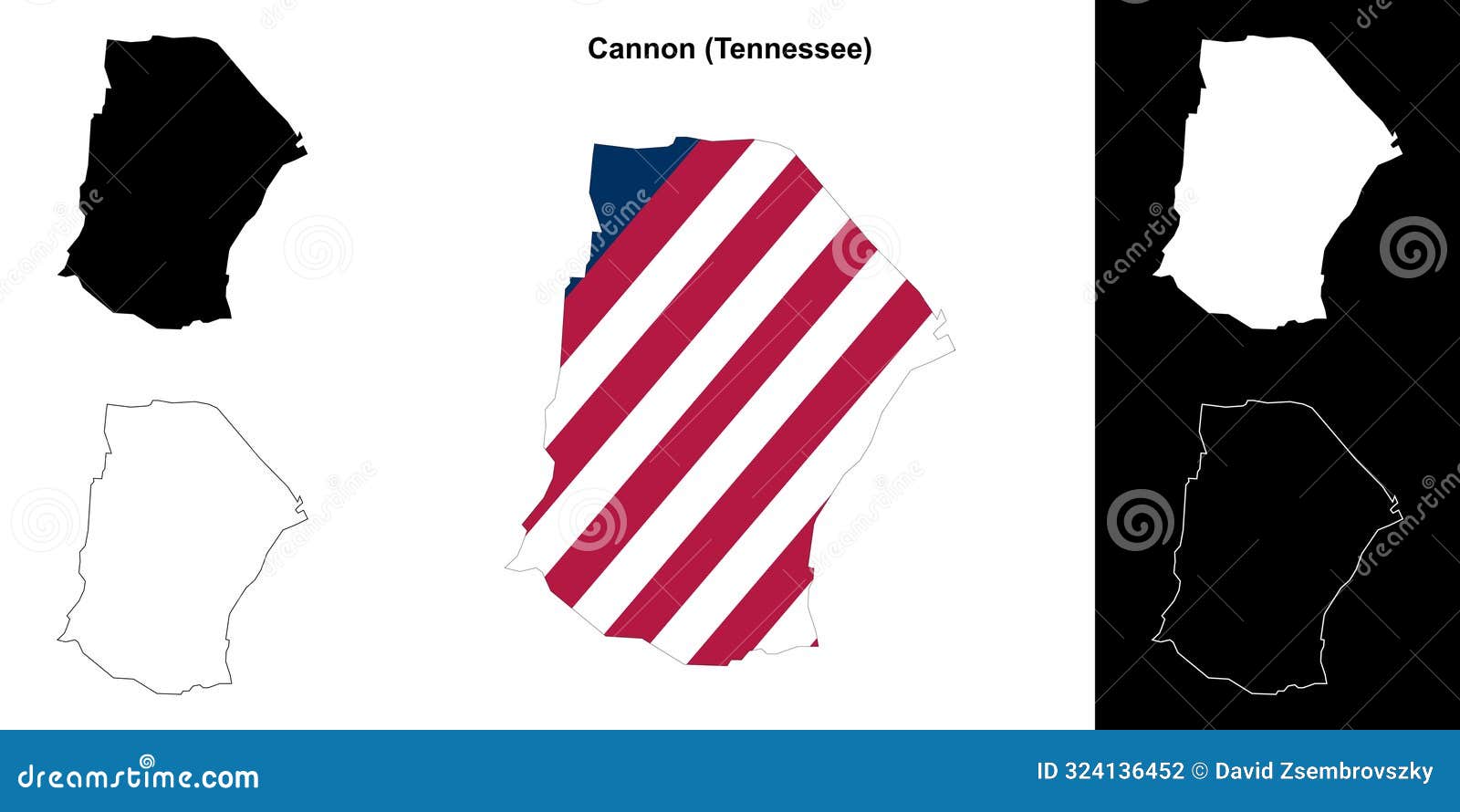 Cannon Outline Map Vector Illustration | CartoonDealer.com #324136452