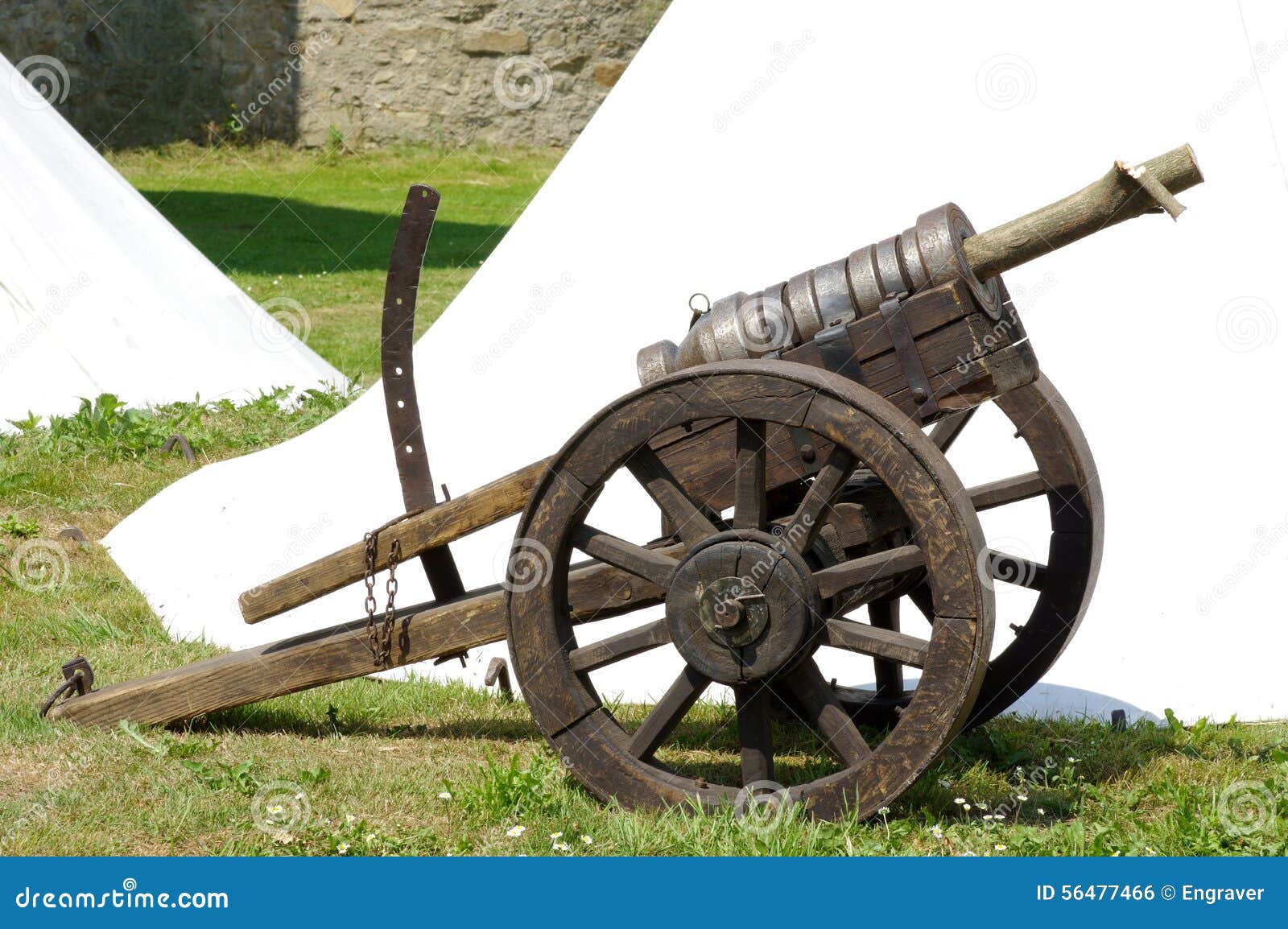 Cannon Replica Gun Historical Stock Photo - Image of weapons, military ...