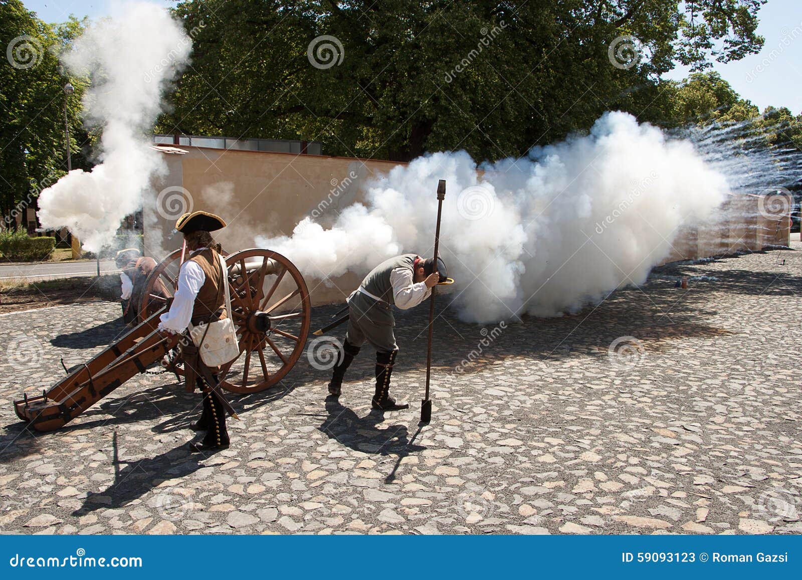 Cannon shot editorial stock photo. Image of battle, tiles - 59093123
