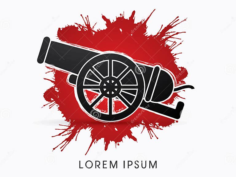 Cannon side view stock vector. Illustration of armor - 87843141