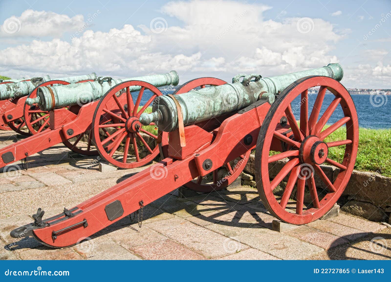 The Cannon Stands Guard in Kronborg Castle Stock Image - Image of ...
