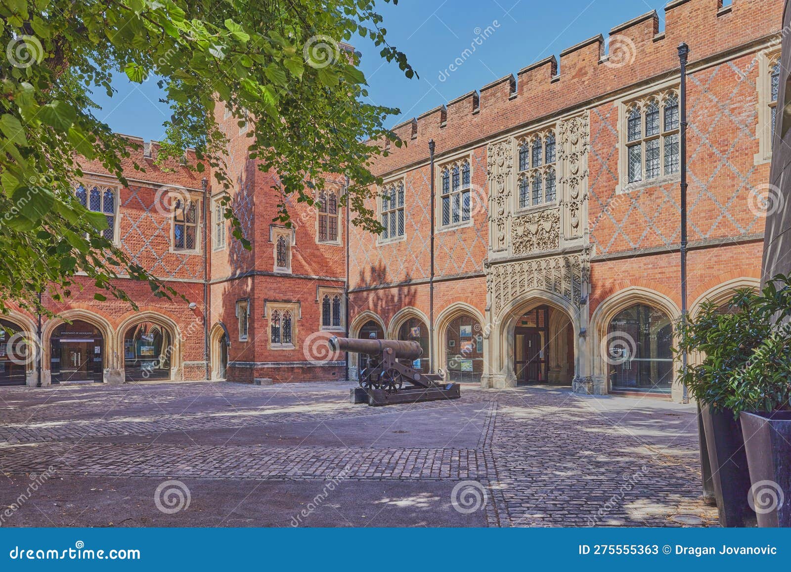 Cannon yard at Eton School editorial stock photo. Image of books ...