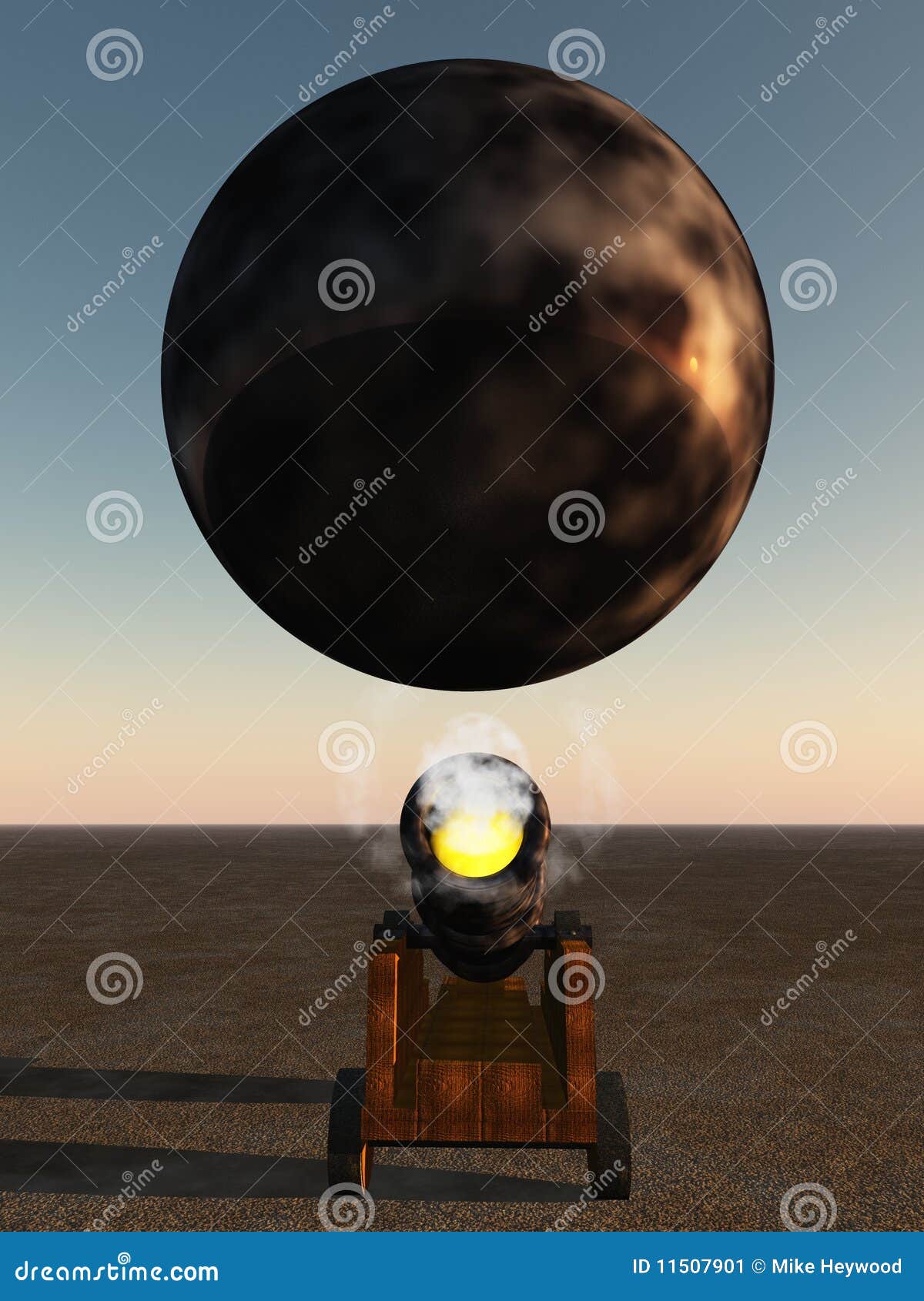 Cannonball stock illustration. Illustration of fire, shoot - 11507901