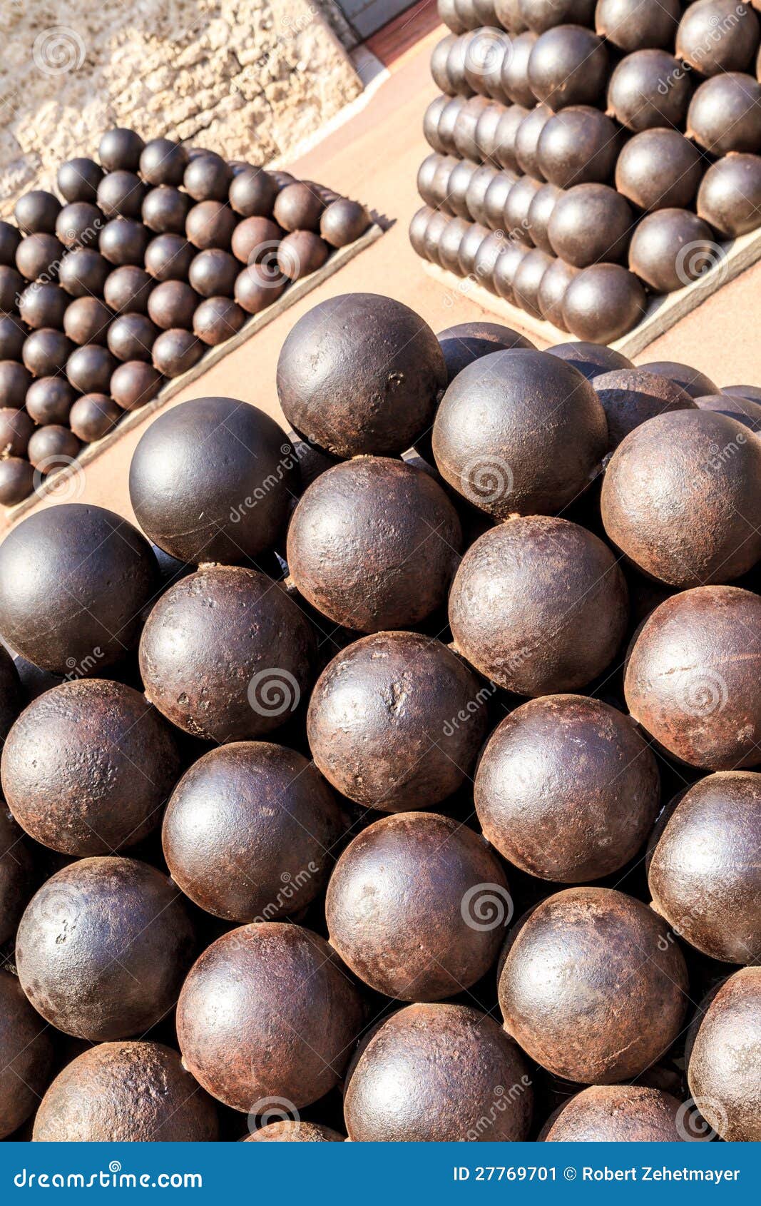Cannonballs stock image. Image of grimaldi, cannon, bronze - 27769701