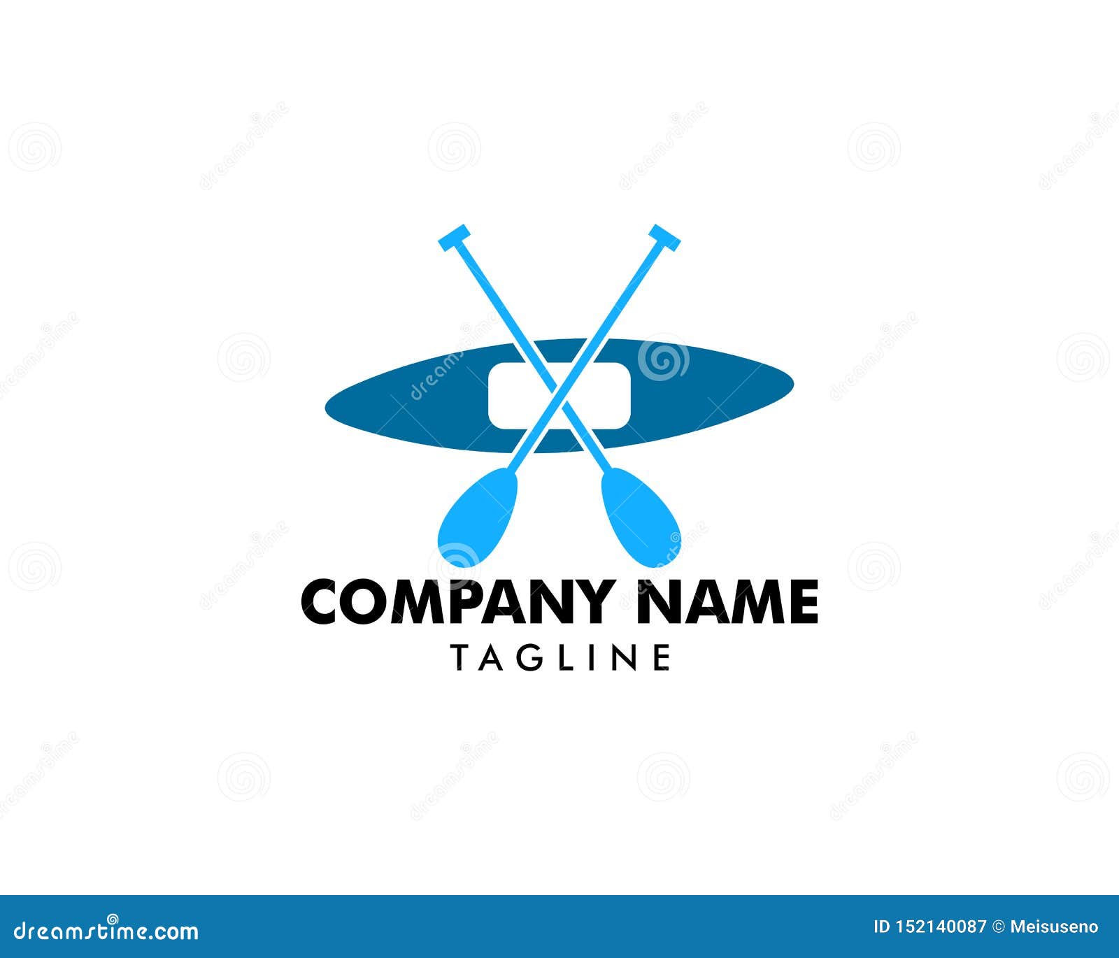 Canoa O Logo Designs Template Kayaking Ilustración del Vector ...