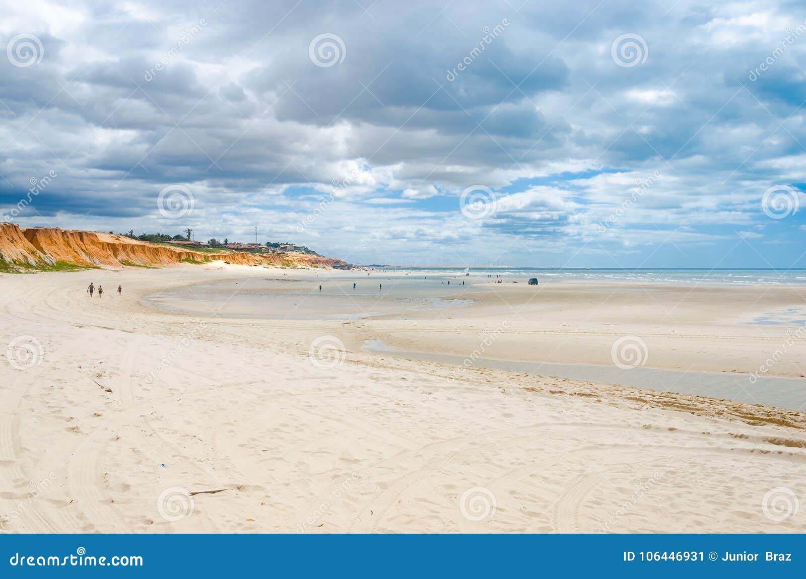 Cliffs at the Canoa Quebrada Beach at the Ceara Editorial Photo - Image ...
