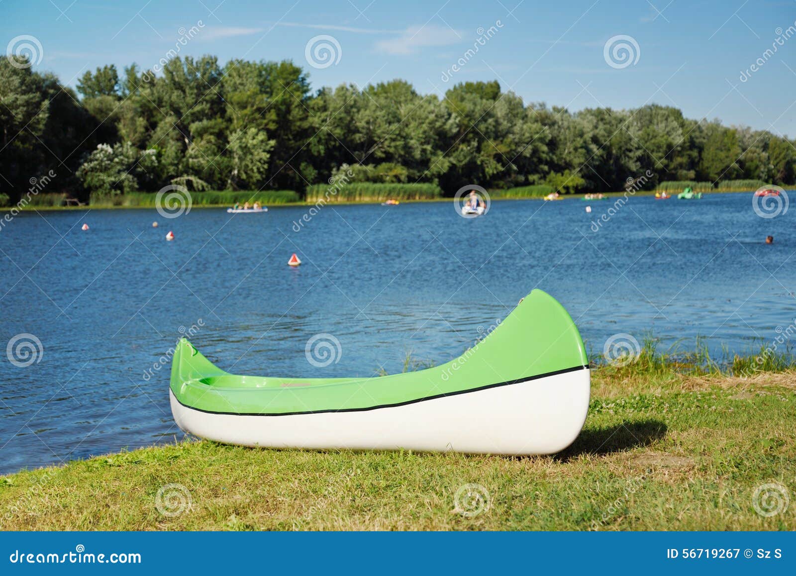 Canoe on beach stock image. Image of fishing, summer - 56719267
