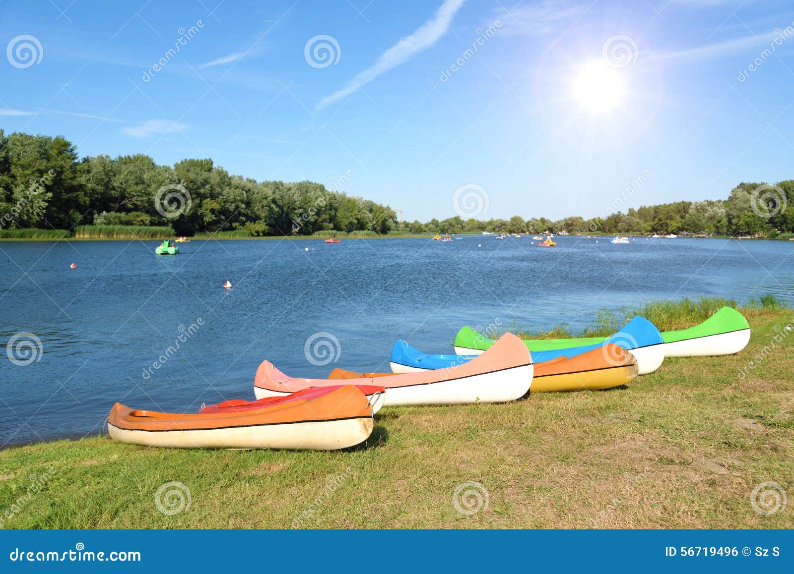 Canoe on beach stock photo. Image of scenic, fishing - 56719496