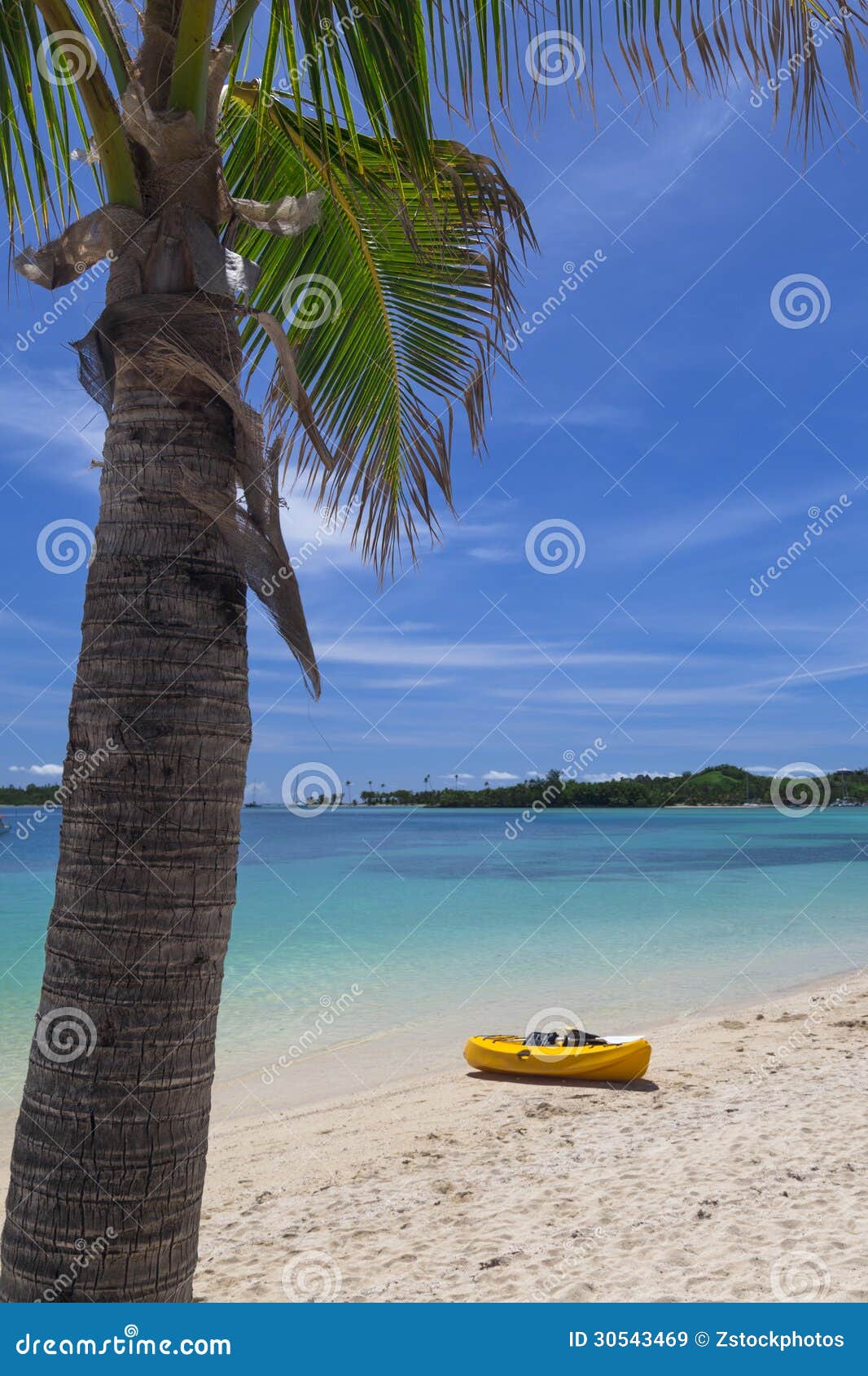 Canoe on beach stock image. Image of sports, colorful - 30543469