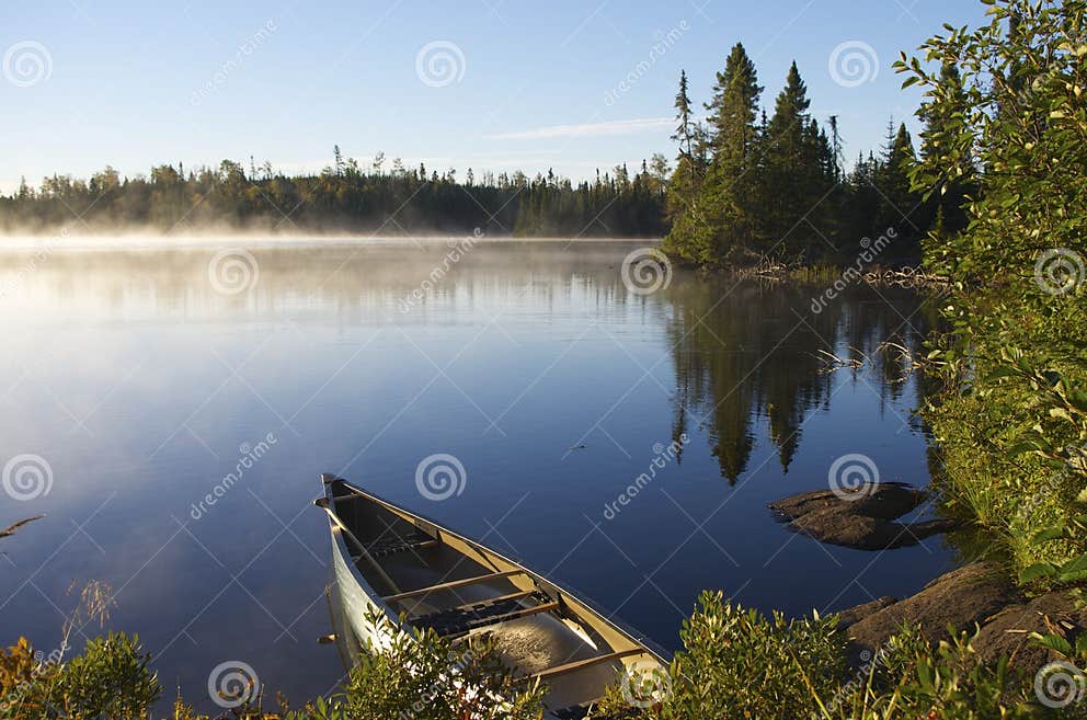 Canoe Country stock photo. Image of water, sunrise, lake - 27209868
