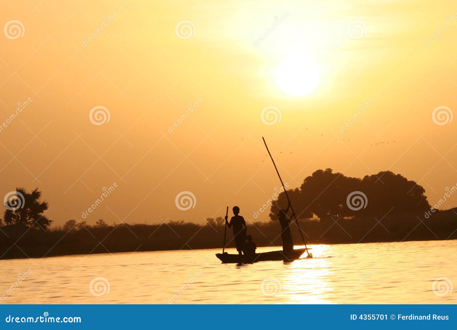 Canoe crossing a river stock image. Image of cape, fishermen - 4355701