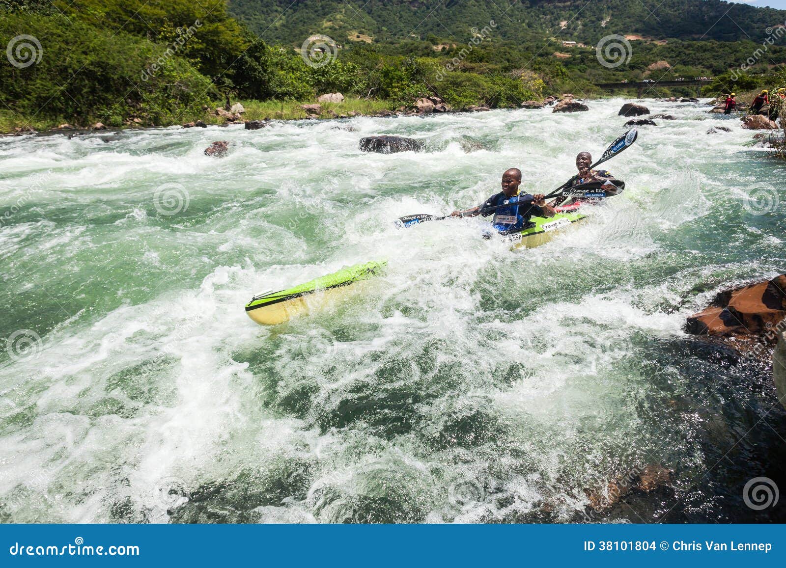 Canoe Dusi Race River Rapids Action Editorial Stock Image - Image of ...