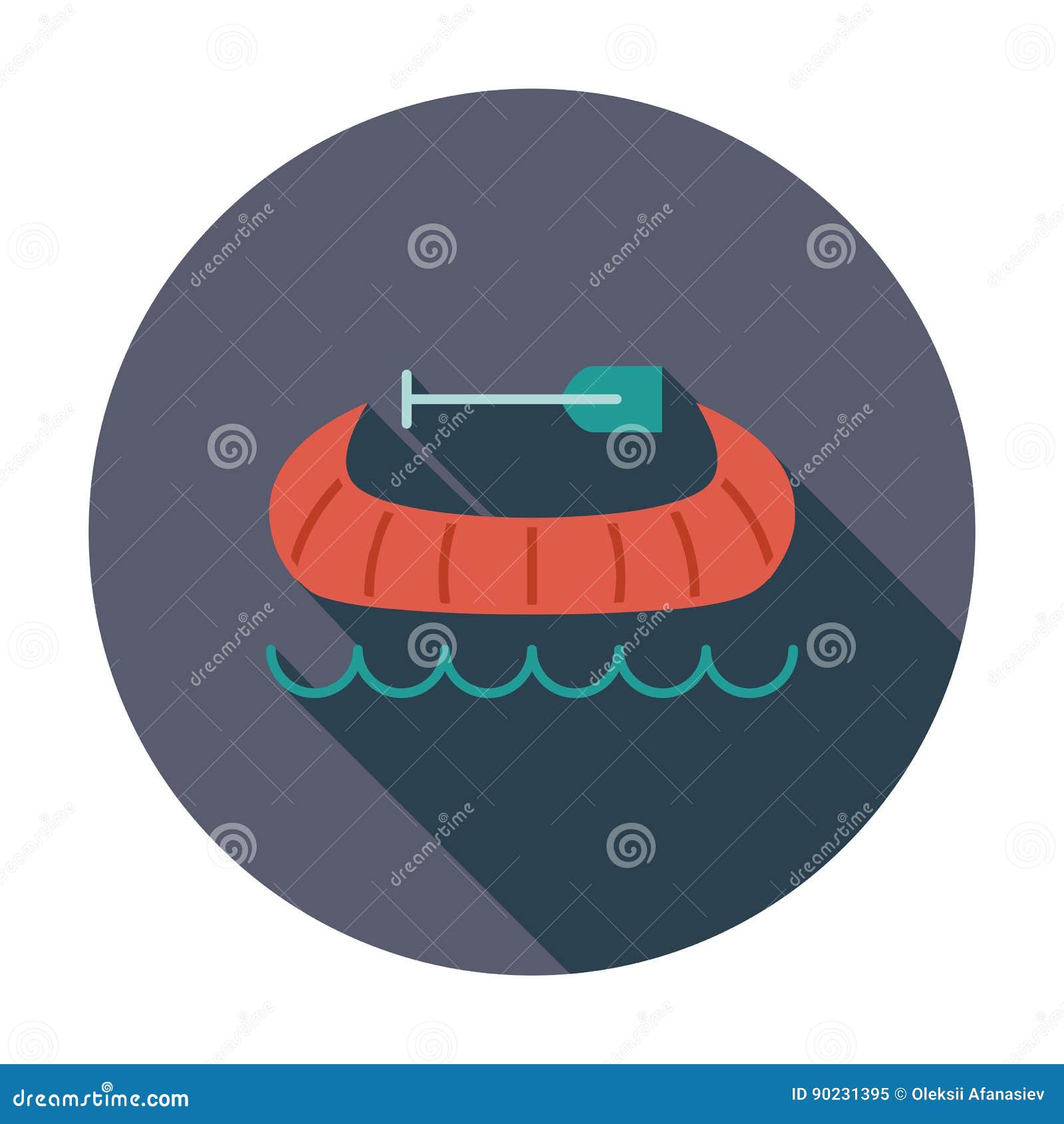 Canoe icon stock vector. Illustration of adventure, mode - 90231395