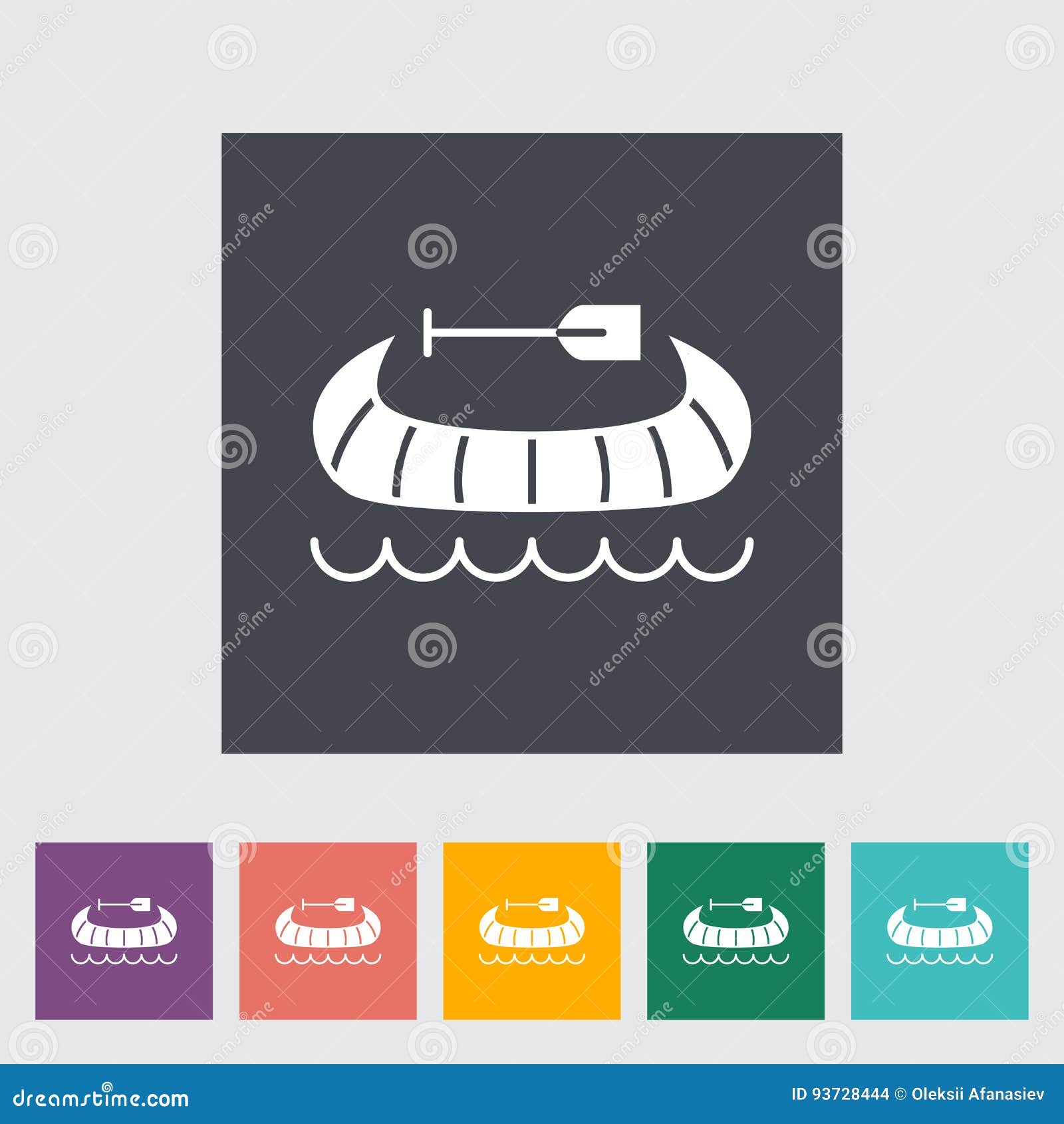 Canoe icon stock vector. Illustration of camp, pursuit - 93728444