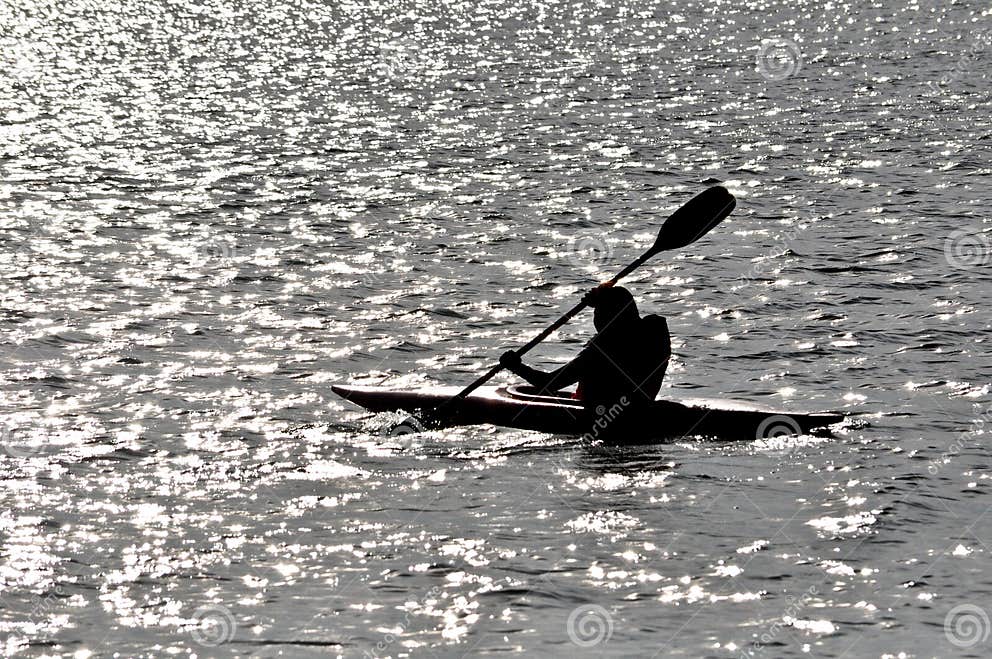 Canoe Kayak stock photo. Image of dusk, shadow, leisure - 19657082
