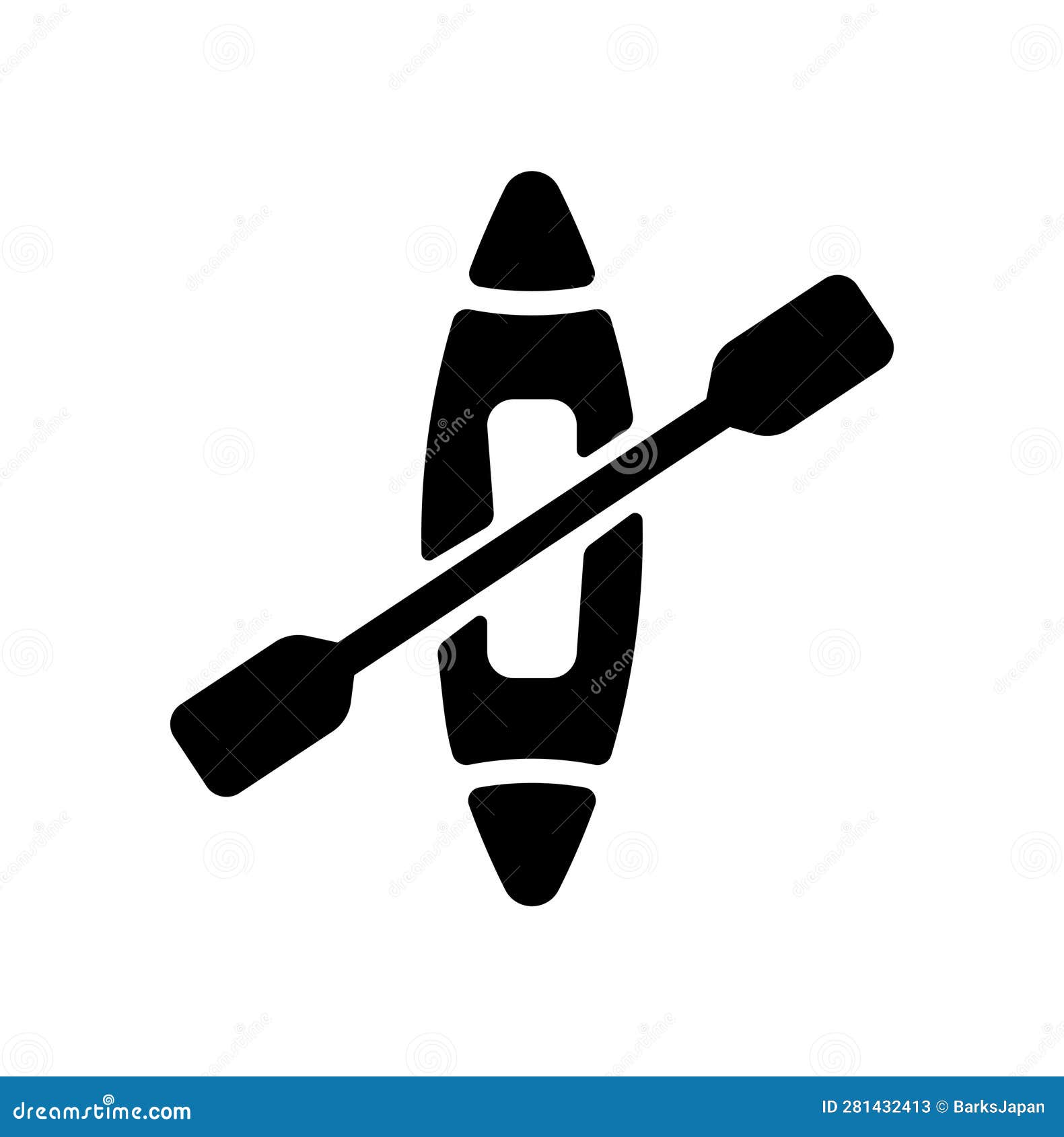 Canoe , Kayak Icon Illustration Stock Vector - Illustration of kayaking ...