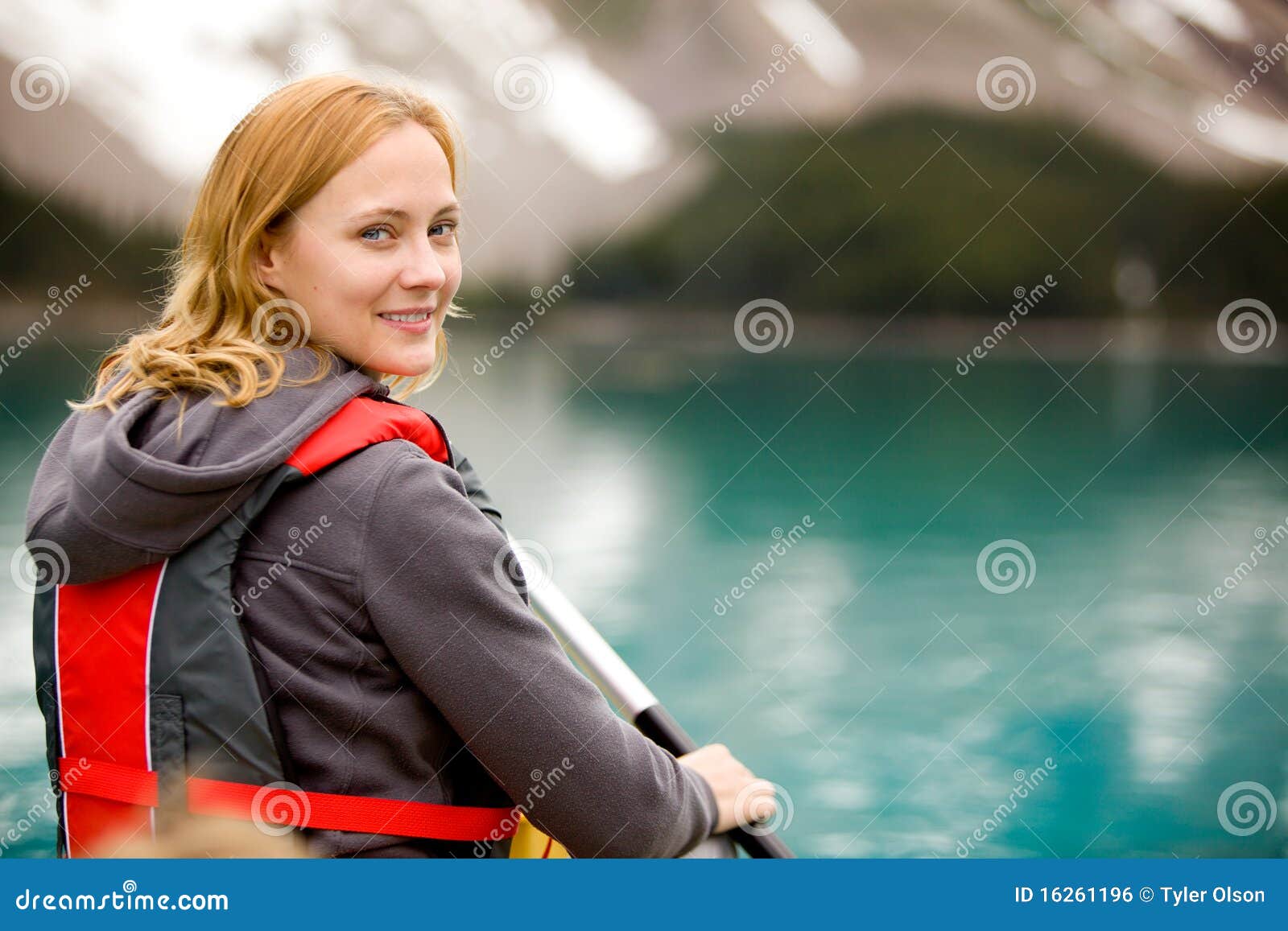 Canoe Portrait Woman stock photo. Image of lifestyle - 16261196