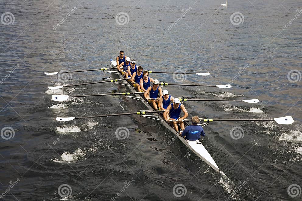 Canoe racing editorial stock photo. Image of rowers, leman - 5973973