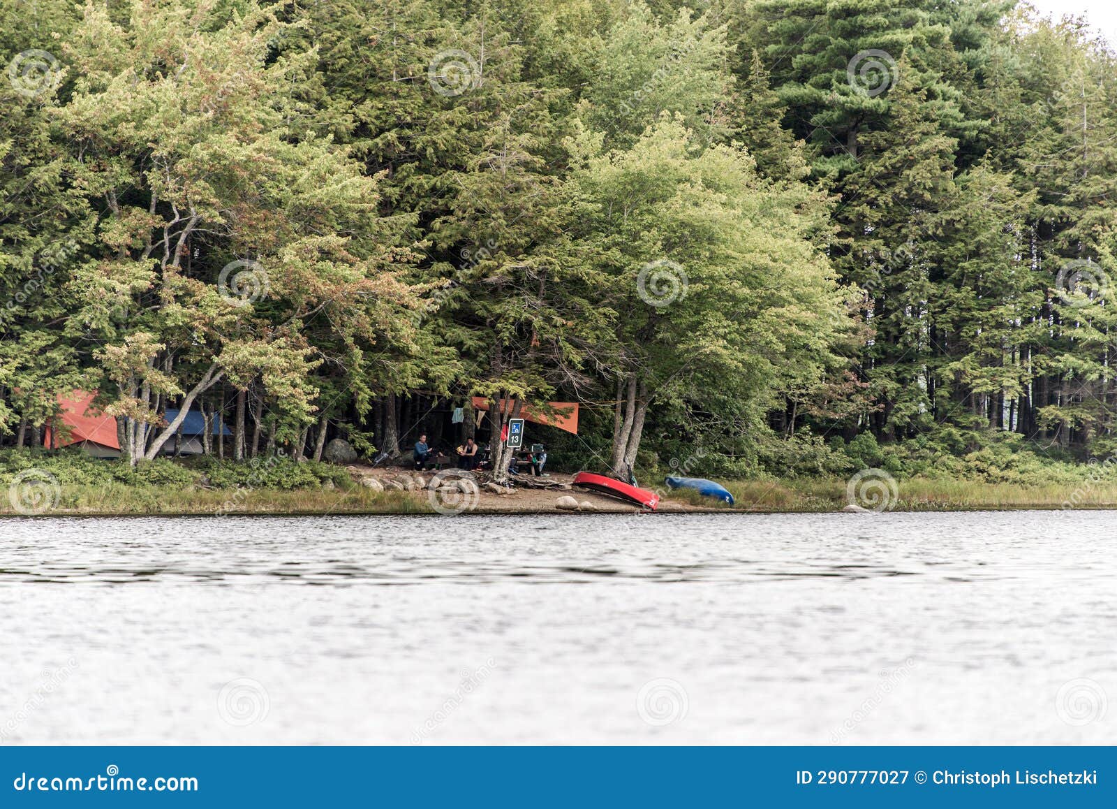 Canoe Ride On River And Islands In Morning Mist At Kejimkujik National