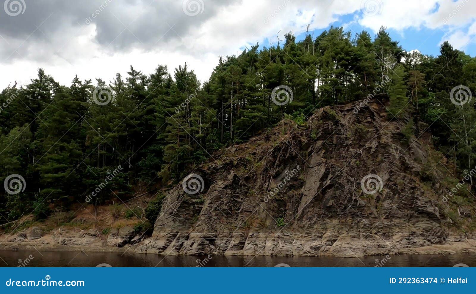 Canoe on the River in the Mountains with Clouds Stock Footage - Video ...