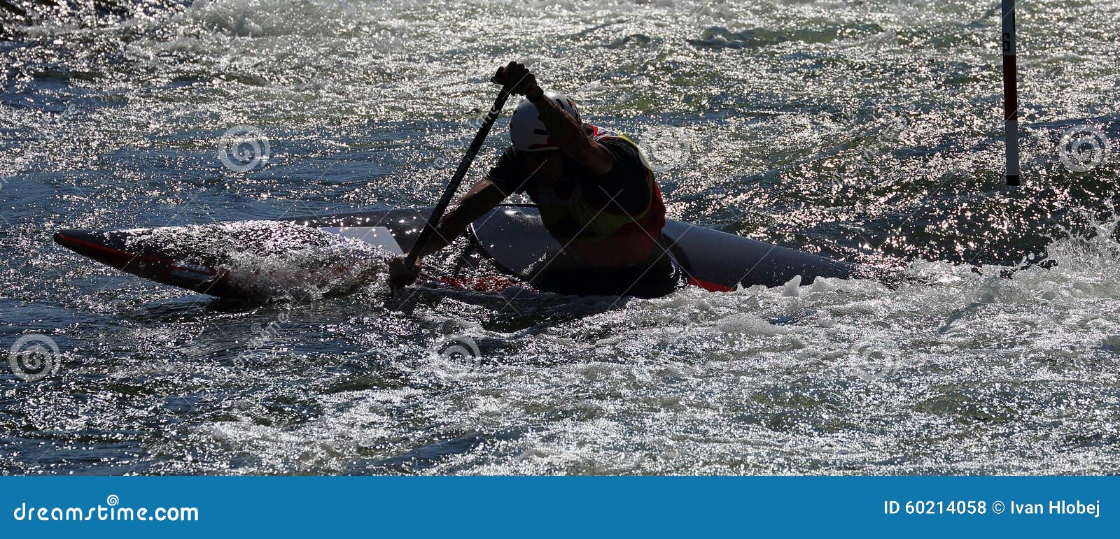 GB Canoe Slalom Athlete In The Women`s C1W Class Stretching To Get ...