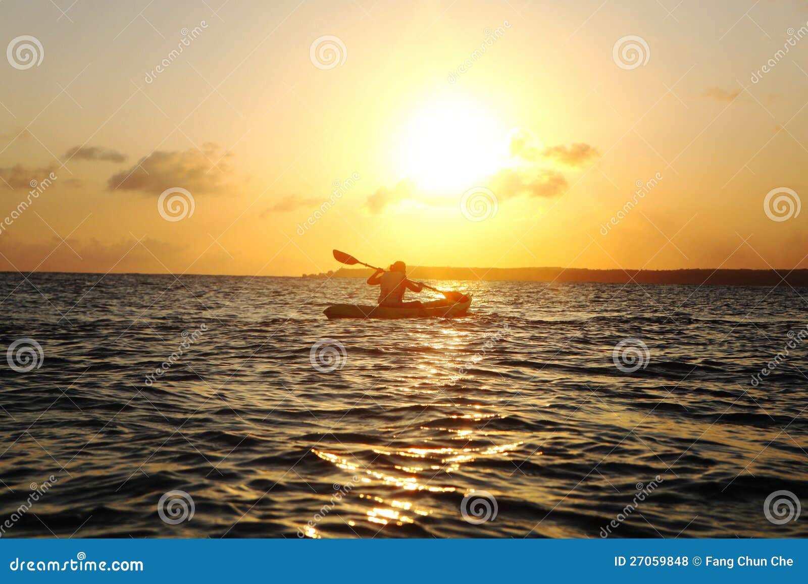 Canoe at sunset stock photo. Image of sunset, boat, yellow - 27059848
