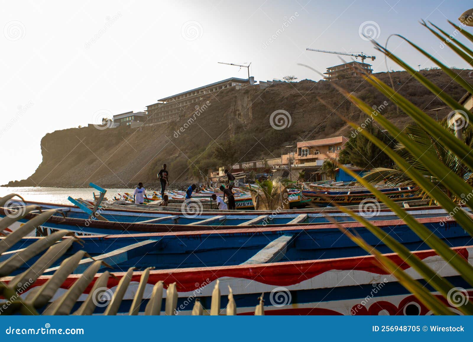 Canoe with a View of the Sky Against the Light Editorial Image - Image ...