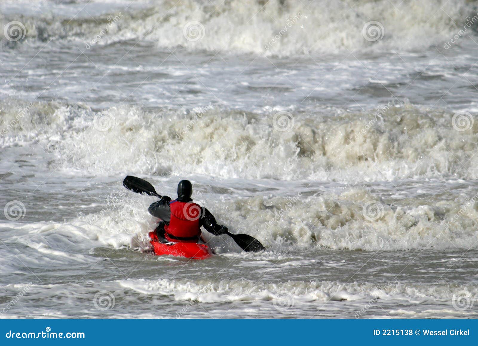 Canoe in wild water stock photo. Image of hobby, fighting - 2215138