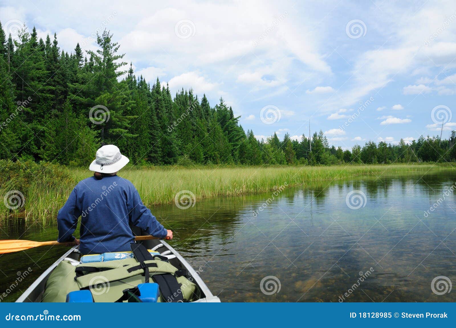 Canoeing on the Agnes River Stock Image - Image of provincial, park ...