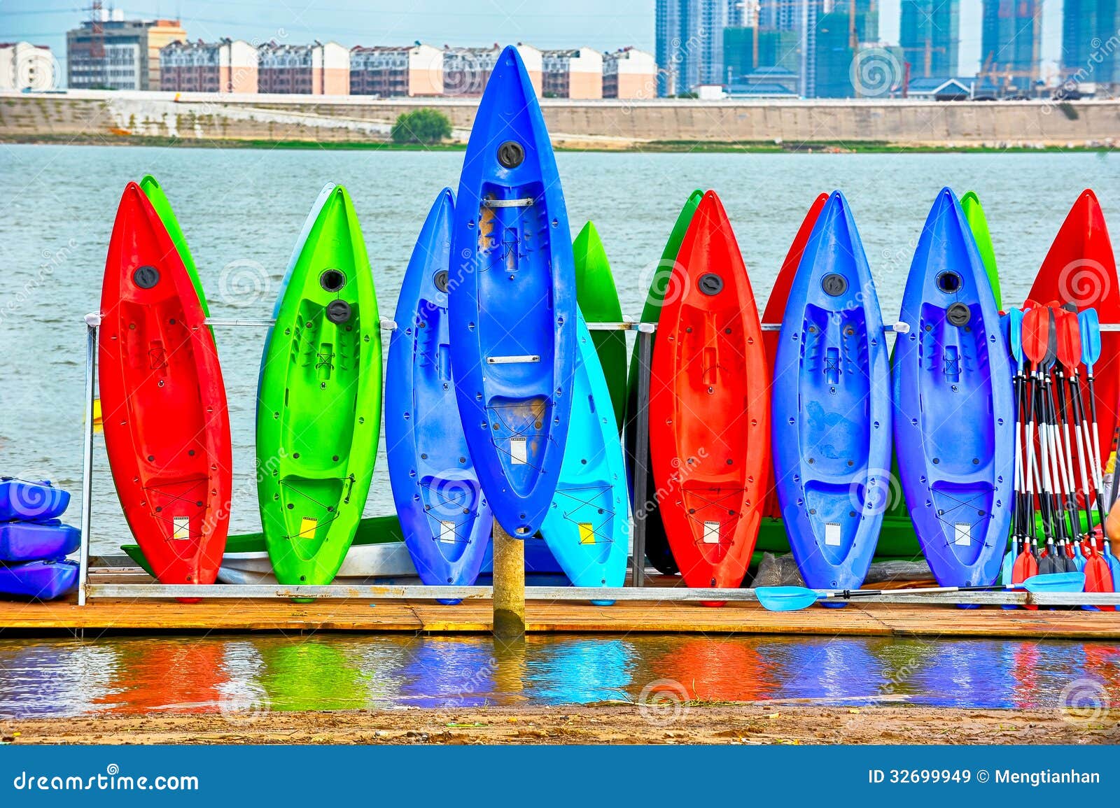 Canoeing Along the Ganjiang River Stock Image - Image of challenging ...