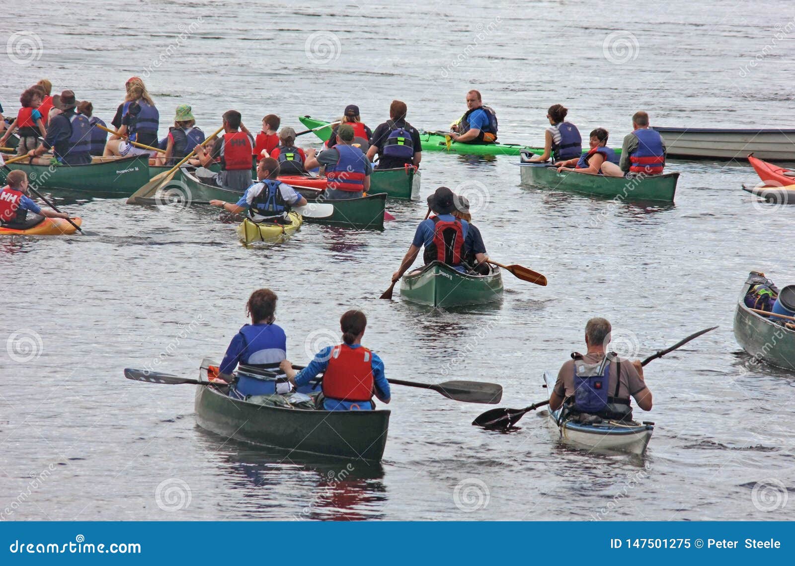 Canoeing Kayaking Down the River Bann Ireland Editorial Image - Image ...