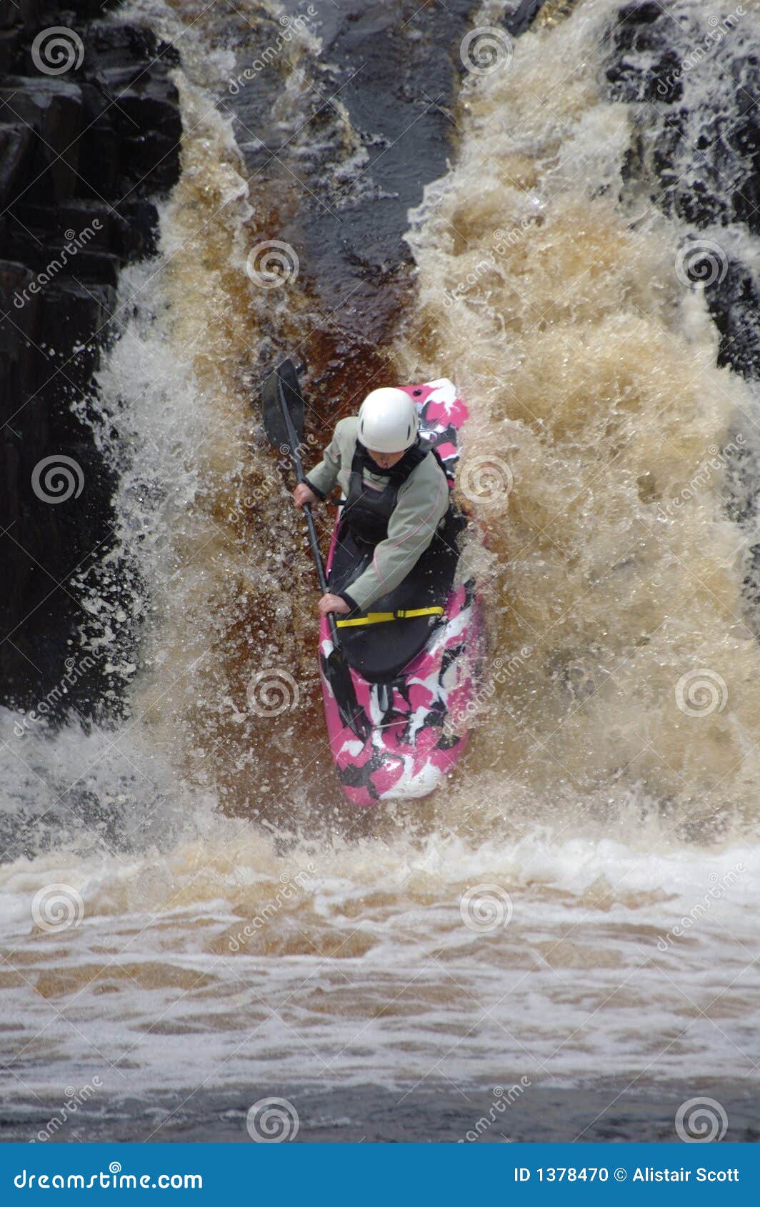 Canoeist stock photo. Image of gush, boating, fear, afloat - 1378470