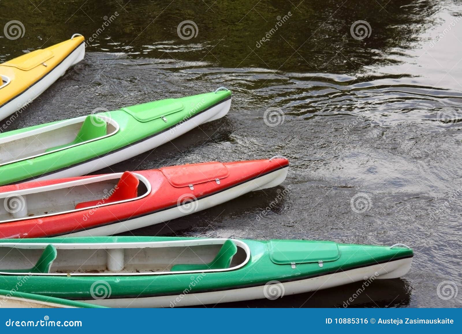 Canoes stock photo. Image of colorful, canoes, spring - 10885316