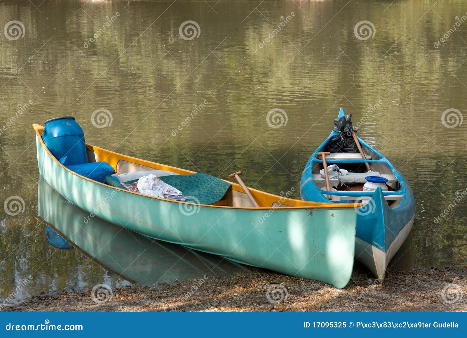 Canoes stock image. Image of peaceful, parked, scenic - 17095325