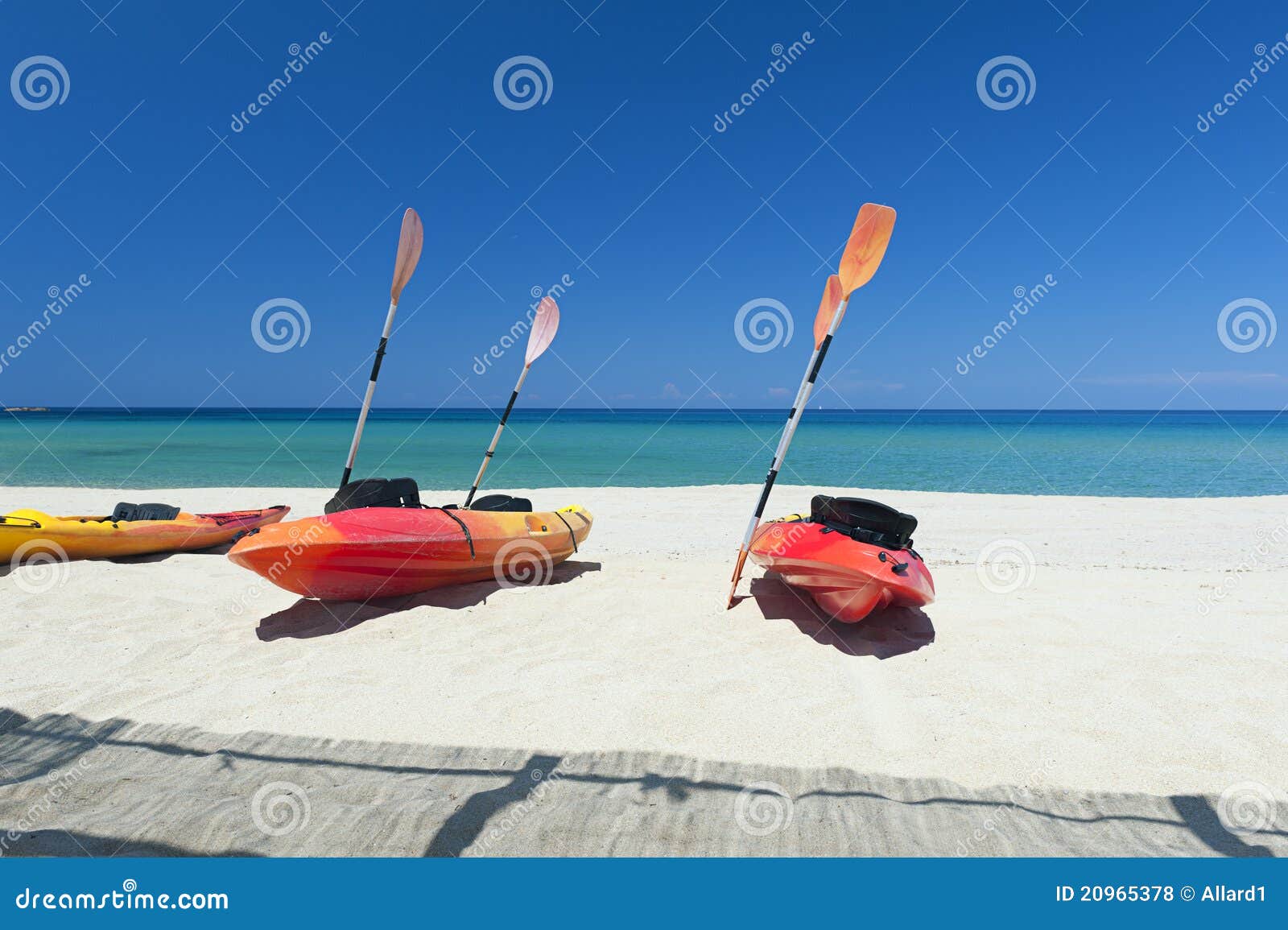 Canoes on Beach by the Mediterranean Sea Stock Photo - Image of nature ...