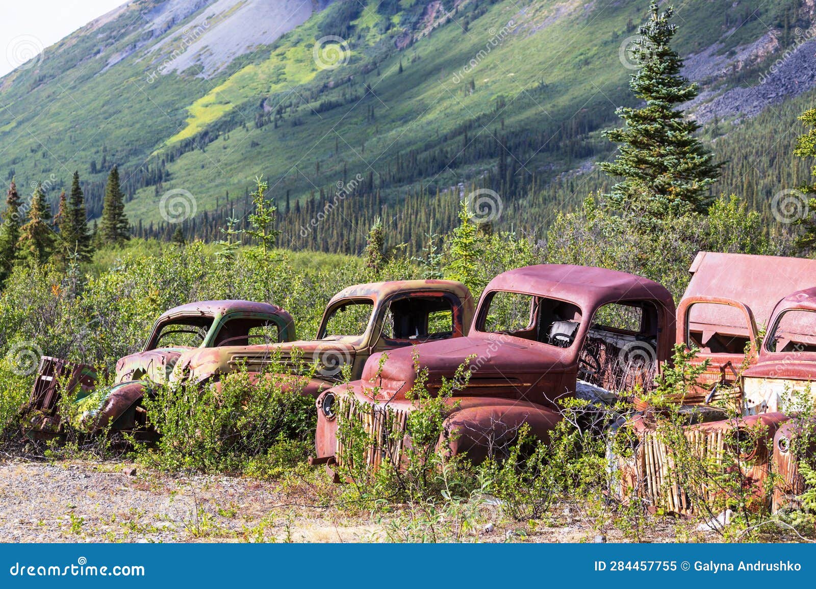 Canol road editorial image. Image of wilderness, rusted - 284457755