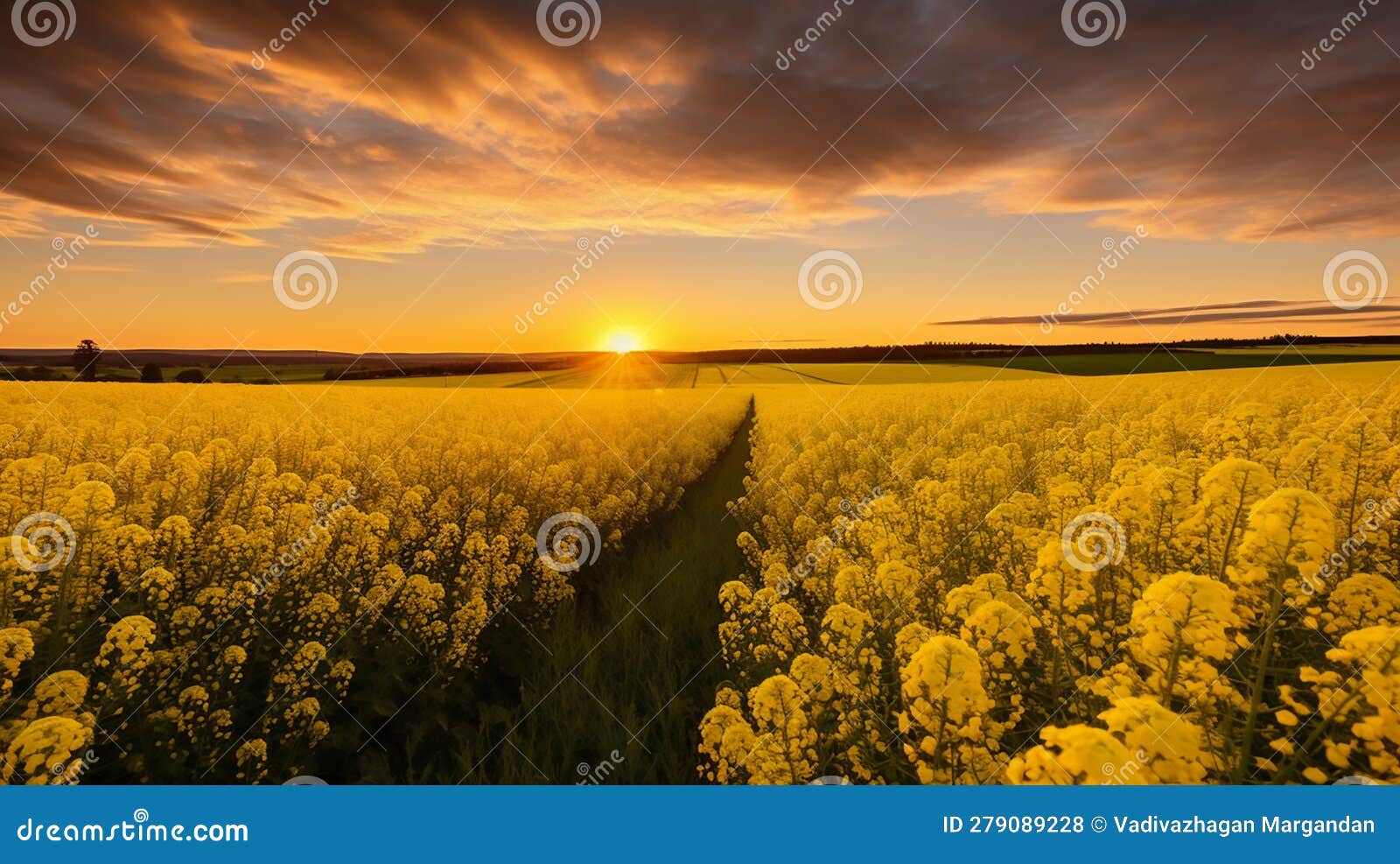 Canola Field Nature Background Royalty-Free Stock Photo | CartoonDealer ...