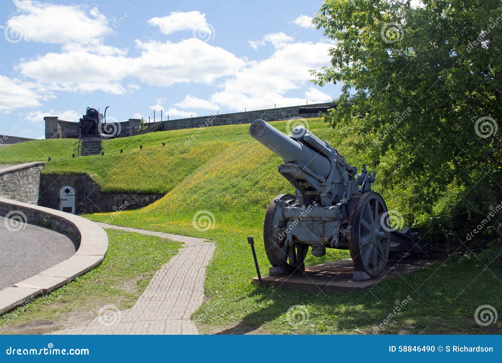Cannon at the Citadelle - Quebec Stock Photo - Image of protection ...